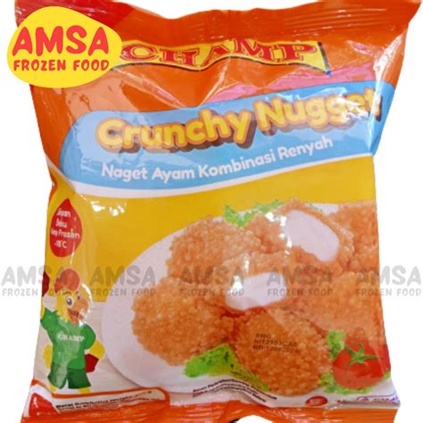 Jual Champ Crunchy Chicken Nugget 225 Gr Naget Ayam Krispi Nuget Daging Ayam Crispy Shopee