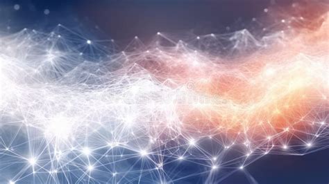 Network Connection Fiber Optic Abstract Futuristic Network Lines Background Network