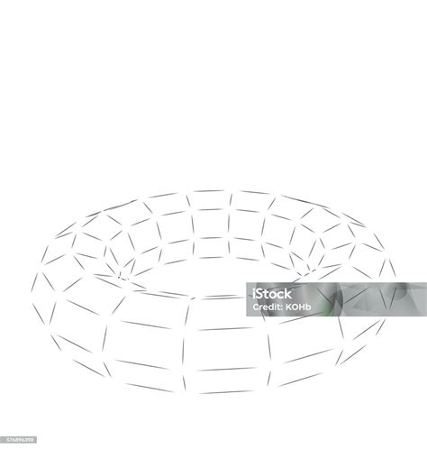 와이어프레임 다각형 3d 토러스 2차 도형에 대한 스톡 벡터 아트 및 기타 이미지 2차 도형 3차원 형태 각도 Istock