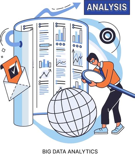 Premium Vector Big Data Analytics Process Of Analyzing Complex Data Sources For Effective