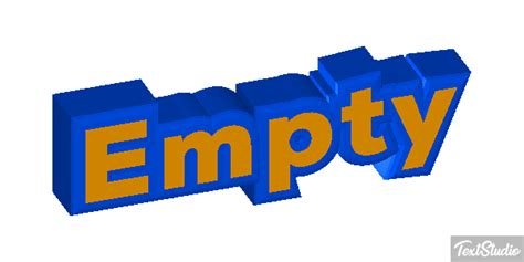 Empty Word Animated  Logo Designs