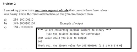 Solved I Am Asking You To Write Your Own Segment Of Code Chegg Com