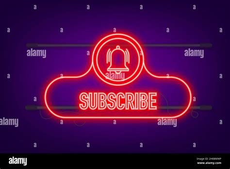 Subscribe Button Template With The Notification Bell News Subscribe Button Business Concept