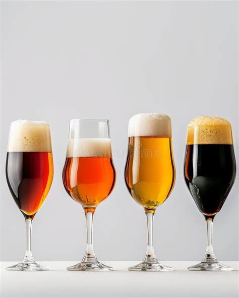 Assorted Beers In A Row Stock Illustration Illustration Of Light