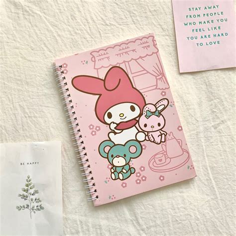Kuromi My Melody Notebook Buku Nota Melody Kuromi Comel Dairy Journal Writing Book Shopee Malaysia