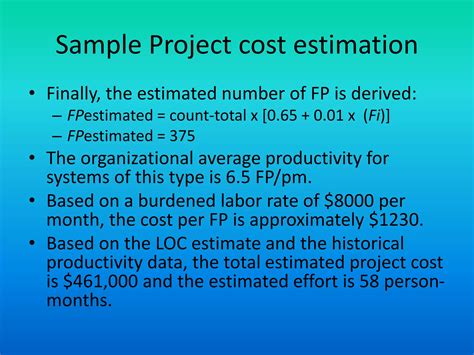 Software Engineering 9 Software Cost Estimation Pptx