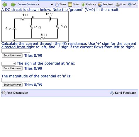 Solved A DC Circuit Is Shown Below Note The Ground V Chegg