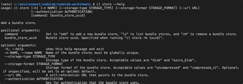 Improve Cl Store Documentation · Issue 3926 · Codalabcodalab Worksheets · Github