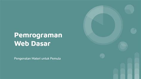 Materi Pemrogramman Web Dasar