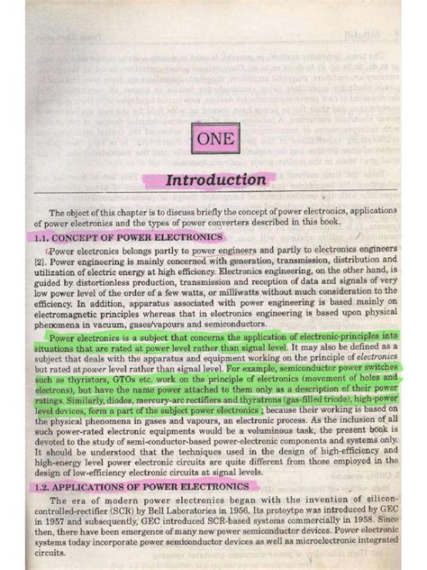 1 0 Introduction Power Electronics Pdf