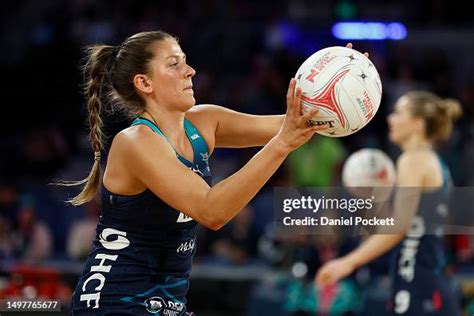 Kate Eddy Of The Vixens Warms Up Before The Round 13 Super Netball