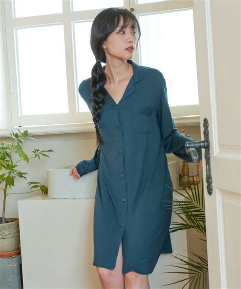 도씨 퓨어 모달 파자마 잠옷 원피스 위시버킷