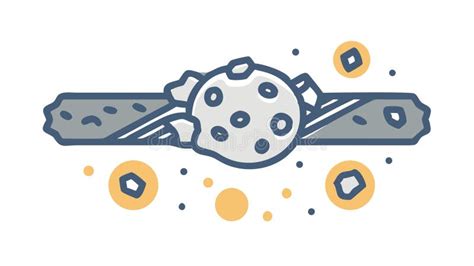 Asteroid Mining Space Resource Extraction Vector Vector Design Generative Ai Stock Vector