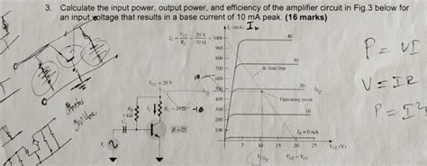 Solved 3 ﻿calculate The Input Power Output Power And