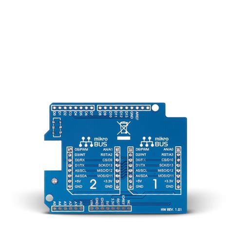 Arduino Uno Click Shield MikroBUS Host Sockets Extension For Arduino Uno Compatible Boards