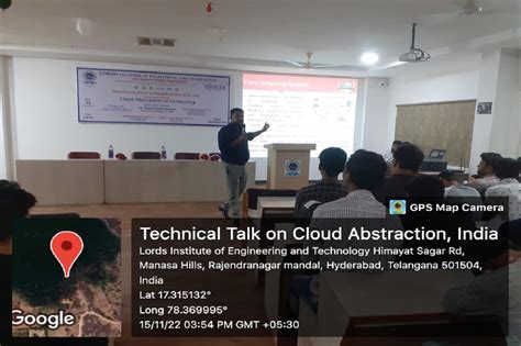 Technical Talk On Cloud Abstraction Of Computing Lords Institute Of
