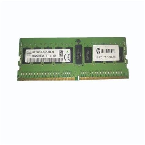 DDR SDRAM HP RAM 8GB 1RX4 PC4 2133P PART NUMBER T96 752368 081 At Best Price In Gurgaon