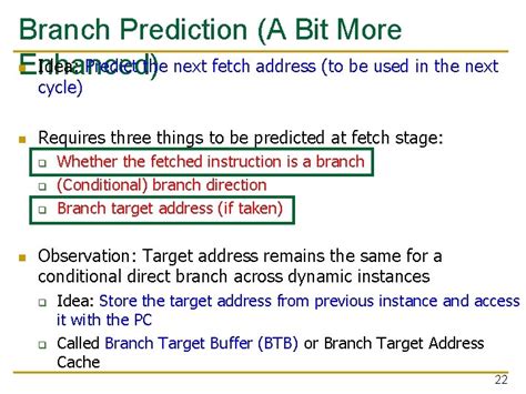 Design Of Digital Circuits Lecture Branch Prediction