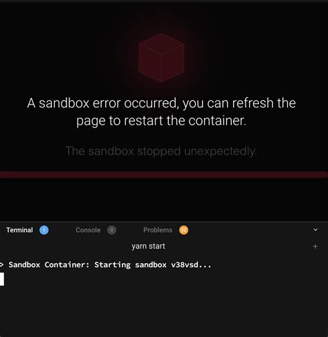 The Sandbox Stopped Unexpectedly · Issue 6513 · Codesandboxcodesandbox Client · Github