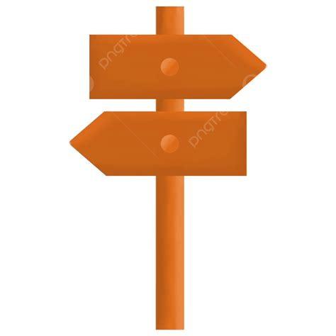 Vector Wooden Left Right Direction Indicator Wood Direction Vector