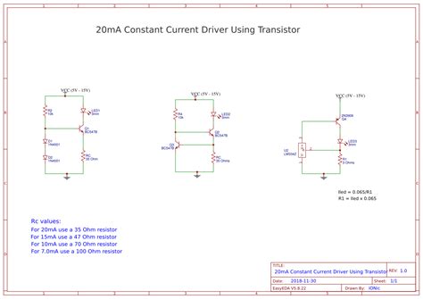Led Constant Current Circuit Diagram Constant Current Led Ci