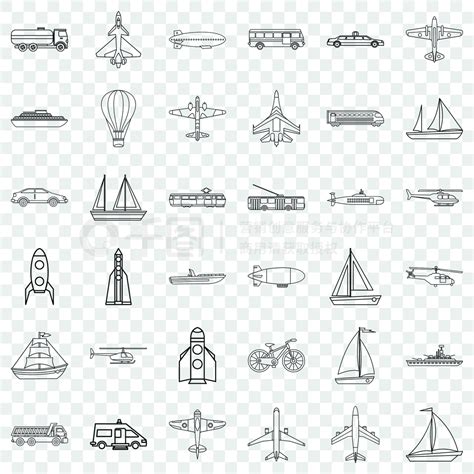 36免抠元素 潜水艇的图标集概述网的36个水下传染媒介象样式任何设计的潜水艇的图标集，大纲样式 模板免费下载 Eps格式 1500像素 编号39604857 千图网