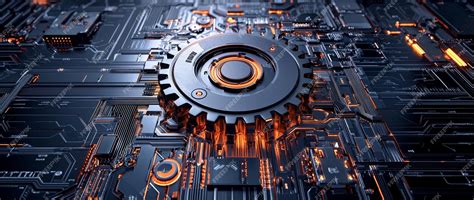 Proactive Problem Solving With Data Analytics Visualized In A Futuristic Industrial Machine And