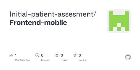 Github Initial Patient Assesmentfrontend Mobile