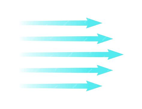 Premium Vector Air Flow Blue Arrow Showing Direction Of Air Movement