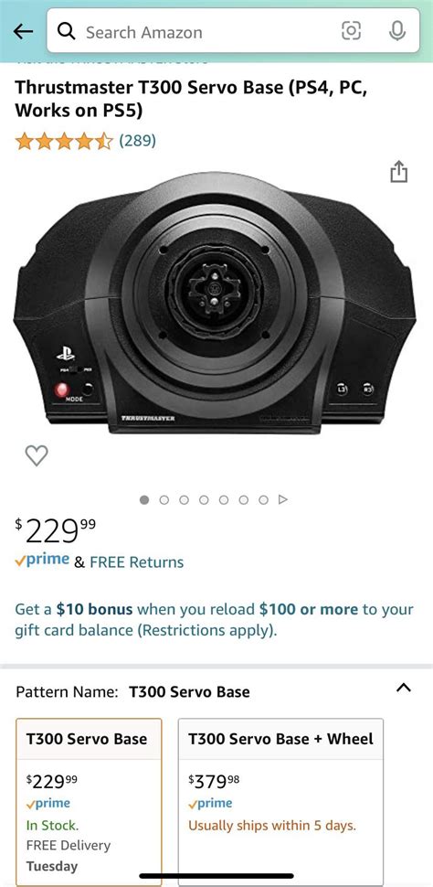 T300 Servo Base In Stock At Msrp On Amazon Link In Comments R Thrustmaster