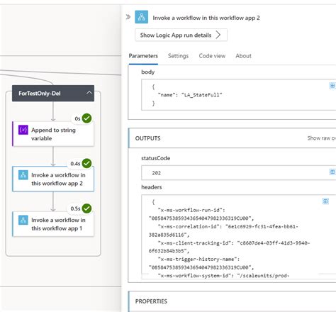Azure Logic App Stateless Workflow Calls Stateful Workflow But Doesn