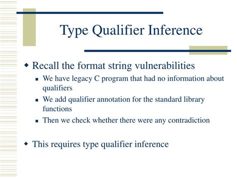 Ppt Detecting Format String Vulnerabilities With Type Qualifier