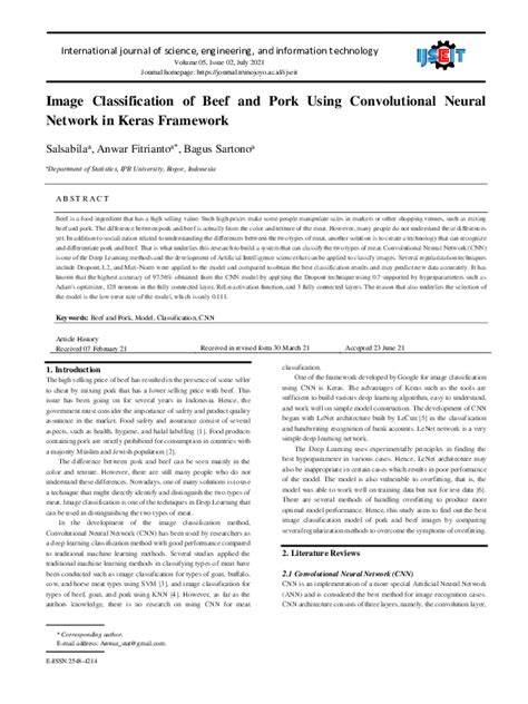 pdf image classification of beef and pork using convolutional neural