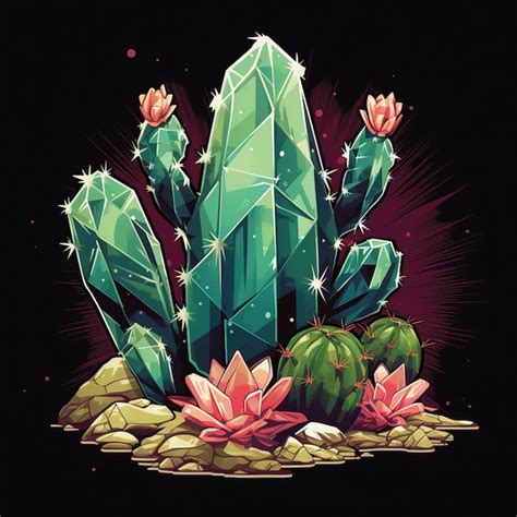Premium Ai Image Cactus Vector