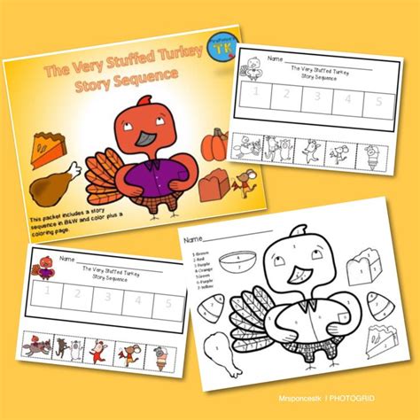 The Very Stuffed Turkey Story Sequence The Very Stuffed Turkey