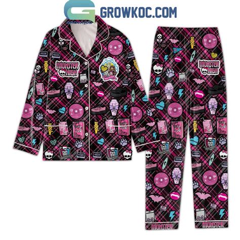 Monster High Burn Book Polyester Pajamas Set Growkoc