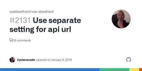 Use Separate Setting For Api Url · Issue 2131 · Vuestorefrontvue Storefront · Github