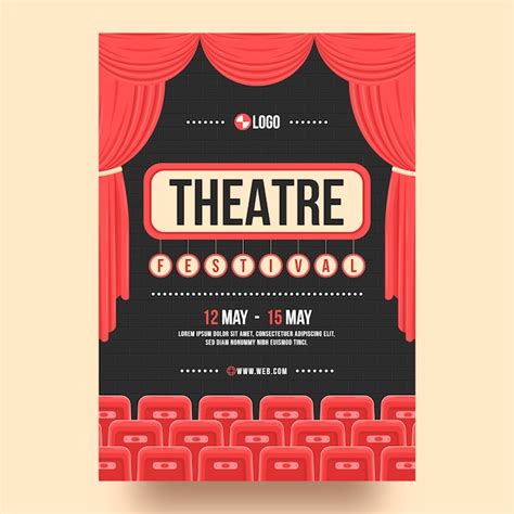 Premium Vector Hand Drawn Theatre Show Poster