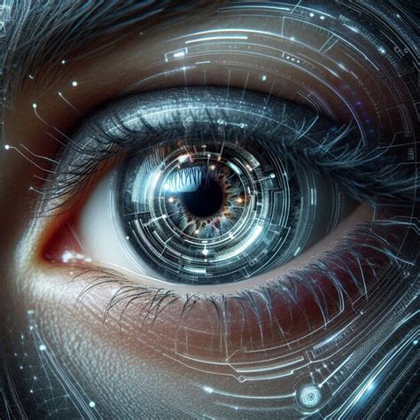 The Eye Iris Unique Identifiers For Personal Identification And Security Premium Ai Generated