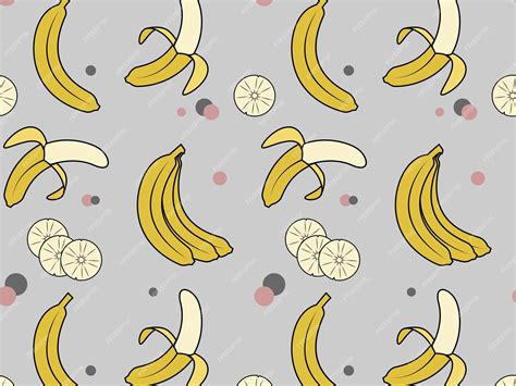 Premium Vector Banana Fruit Pattern
