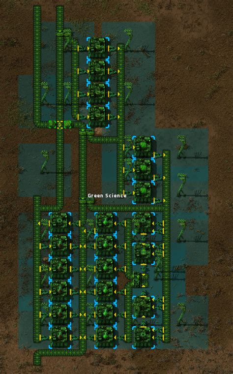red and green science factory r factorio