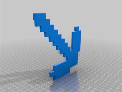 Free Stl File Minecraft Pickaxe・3d Printable Model To Download・cults