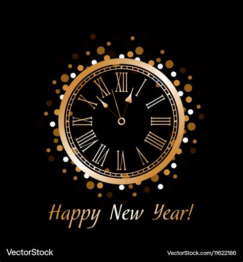 New Year Clock Clip Art