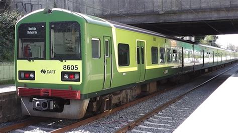 Irish Rail 8520 8500 Class Dart Train Raheny Station Dublin Youtube