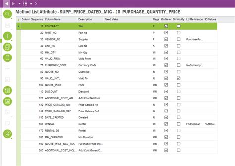 excel migration issue with update of purchase quantity price ifs