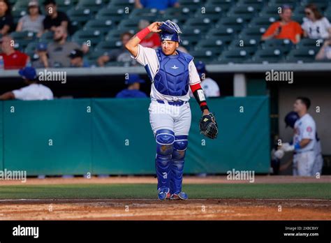 Tennessee Smokies Catcher Moises Ballesteros 15 On Defense Against