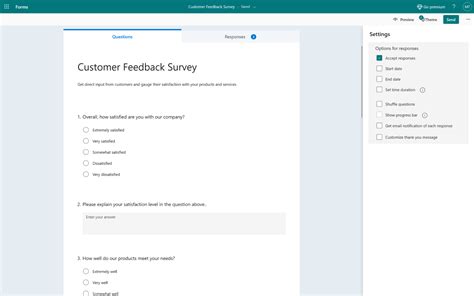 microsoft excel survey template
