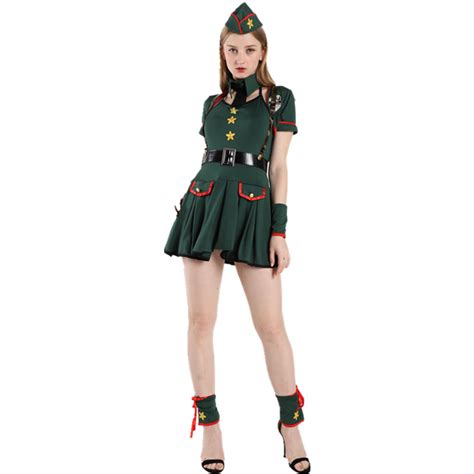 嗯喃呐军装酒吧ds演出服夜店女歌手dj舞台装欧美性感迷彩分体套装虎窝淘