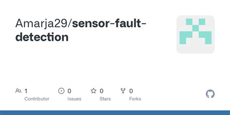 GitHub Amarja29 Sensor Fault Detection