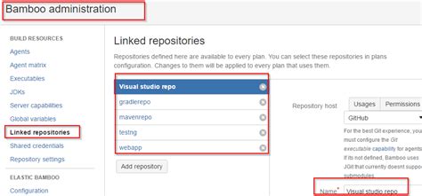 Managing Linked Repos In Bamboo